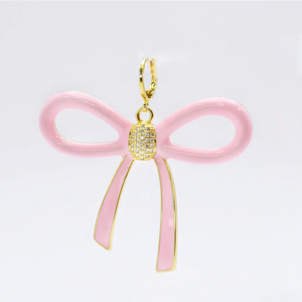 Oversize Pink Bow Charm | Magpies Paducah