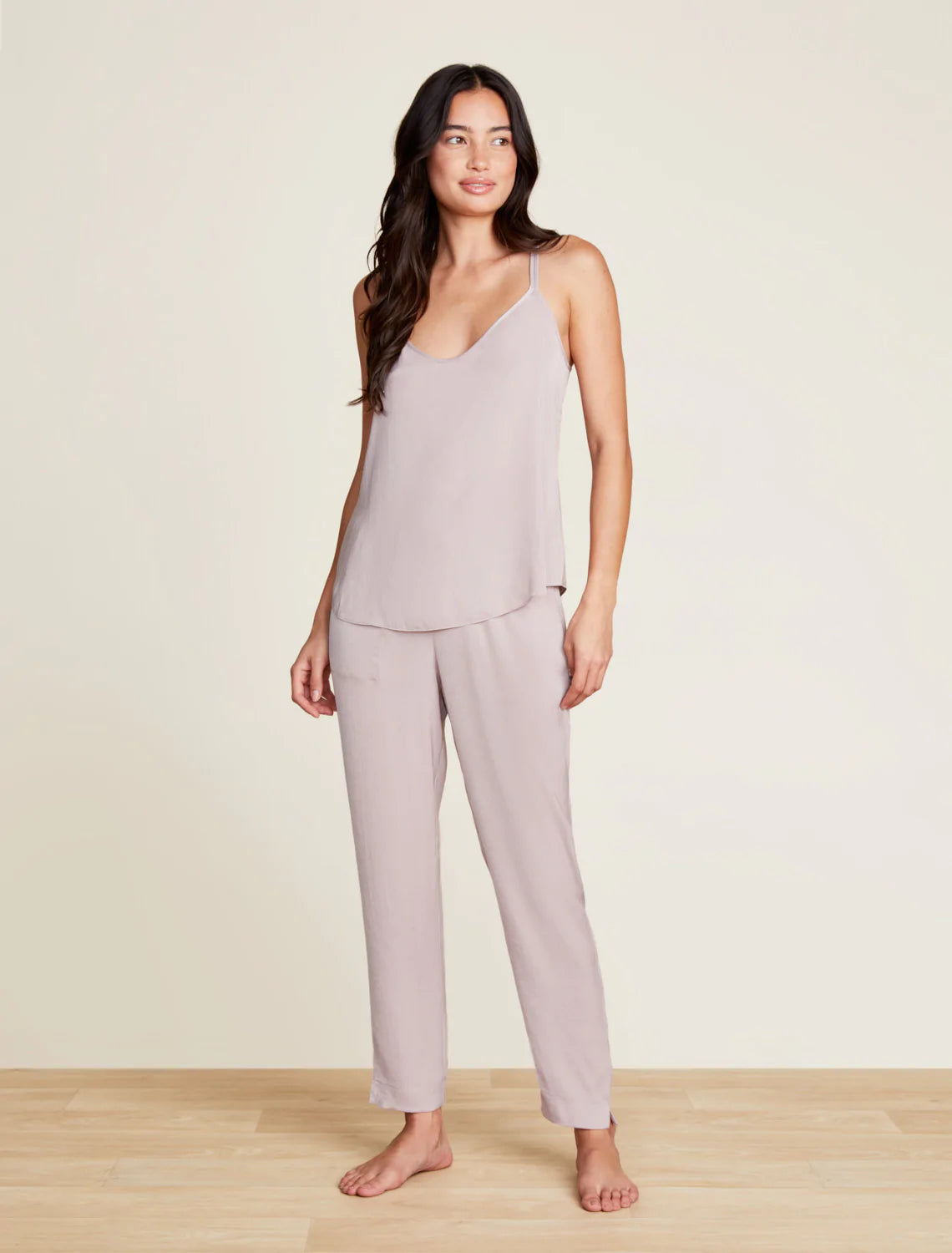 Washed Satin Tank & Pant Set, Feather | Magpies Paducah